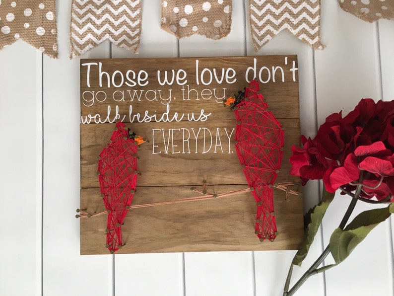 String Art Customizable String Art Heartfelt Cardinal | Etsy