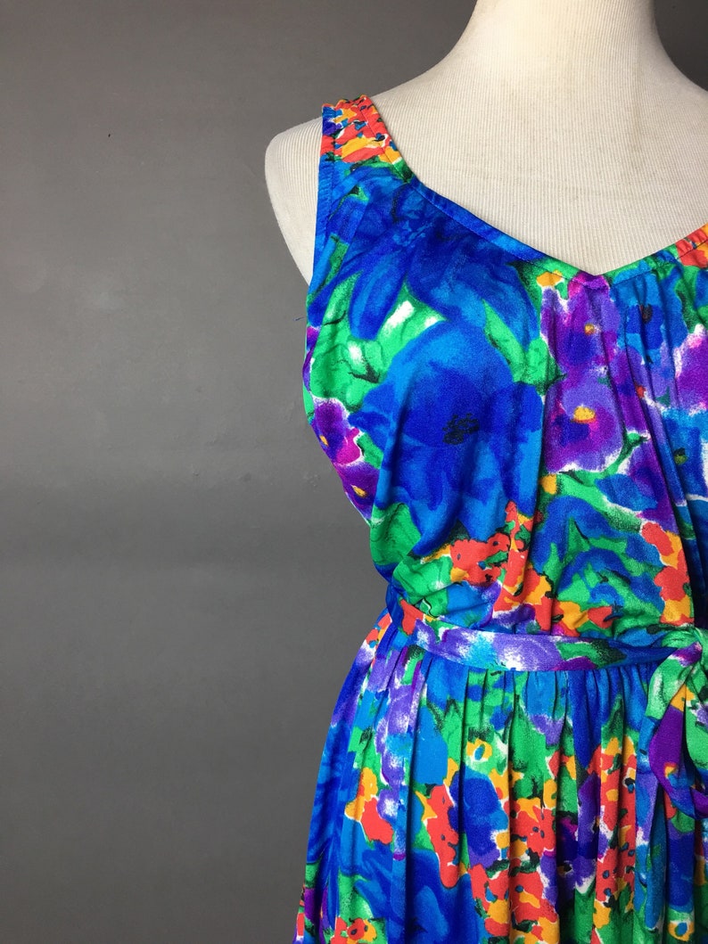Vintage 80s Swimsuit 1980s Bathing Suit Swim Suit Floral Etsy