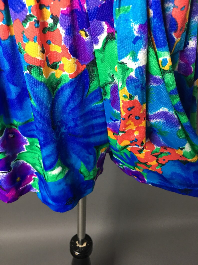 Vintage 80s Swimsuit 1980s Bathing Suit Swim Suit Floral Etsy