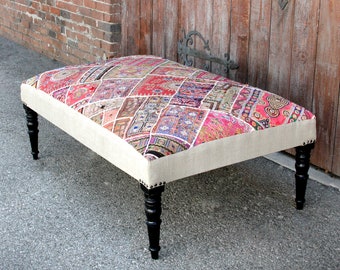 Indian ottoman | Etsy