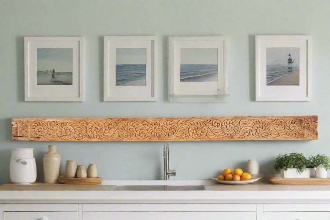 Antique Teak Indian Lintel: Scrolled Motif Carved Wall Art - Etsy