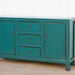 Asian Arabian Green Sideboard Buffet, Teal Asian Sideboard,teal Lacquer ...