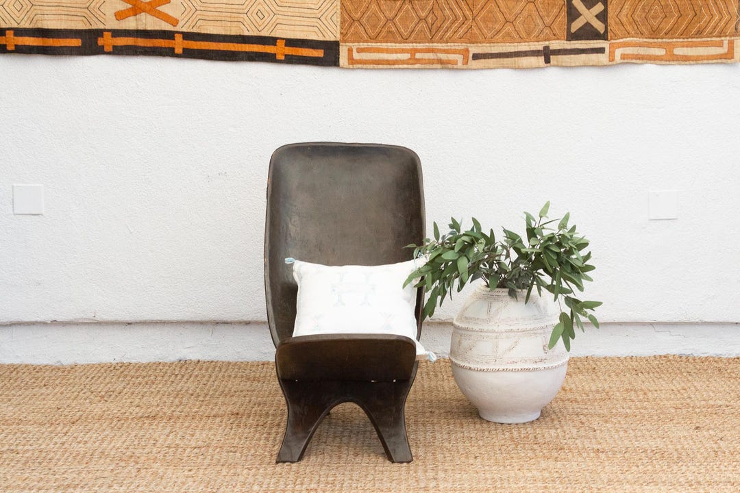 Hand-carved Senufo Chair: Vintage African Stargazer Lounge Seating - Etsy