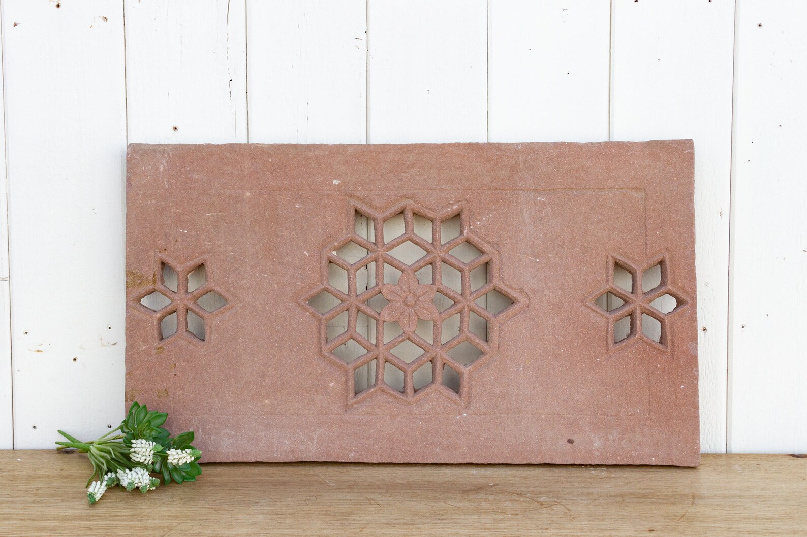 Lotus Medalion Sandstone Window Panel Antique Indian Jali - Etsy