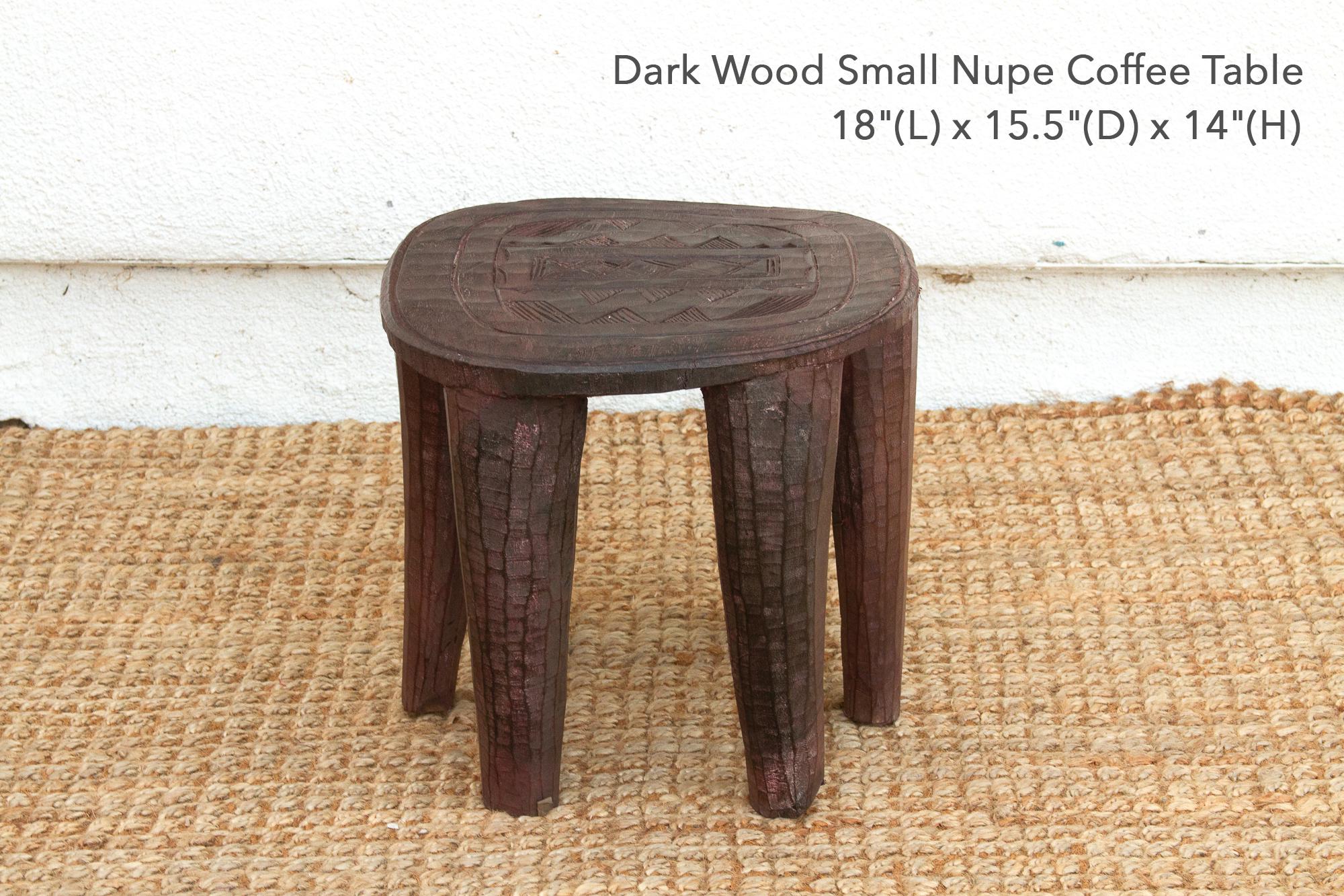 Vintage Carved Wood Nupe Table: African Tribal End Table - Etsy