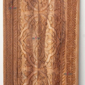 Hand-carved Reclaimed Teak Moorish Medallion Door, Carved Teak Entrance ...