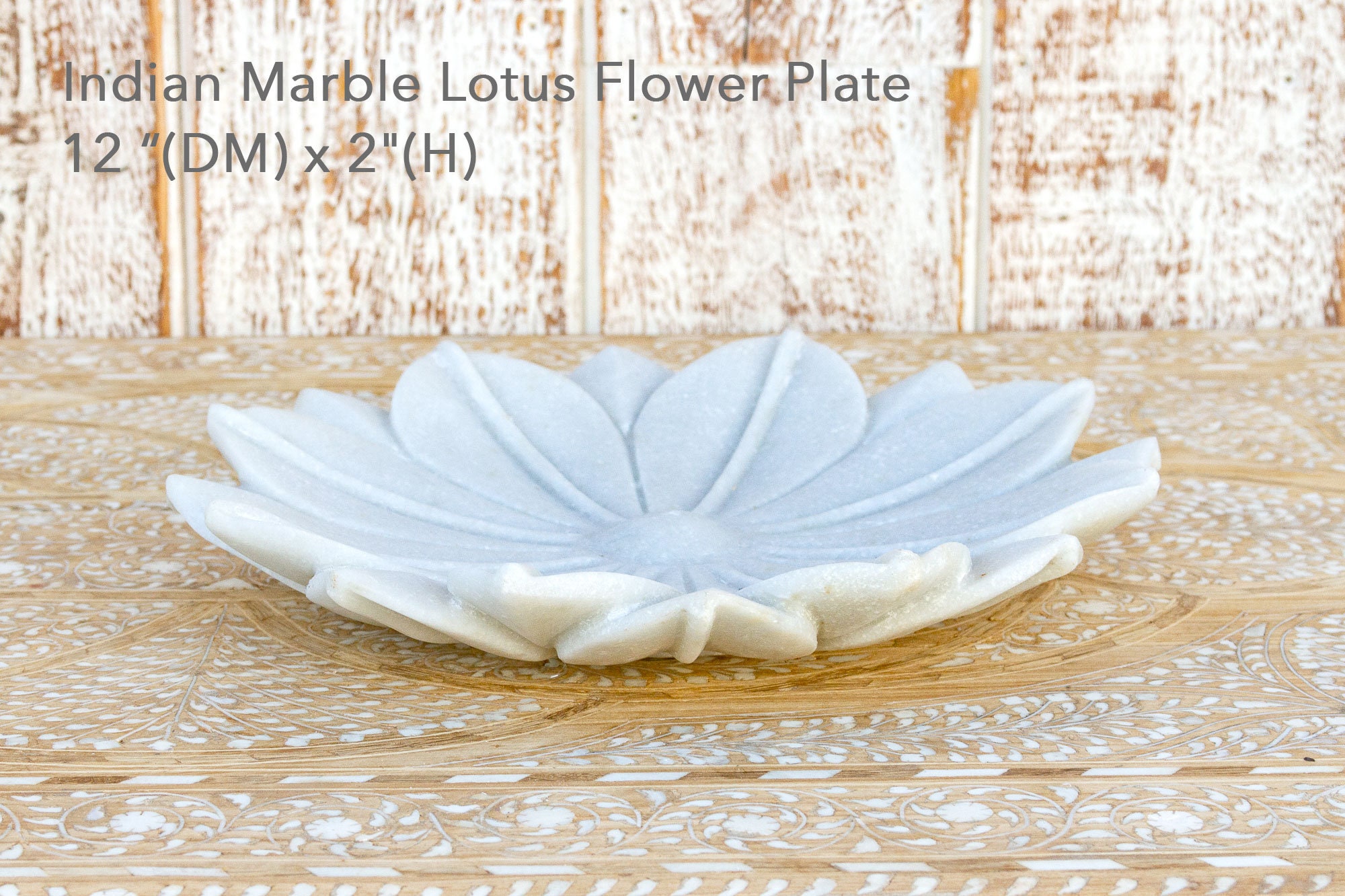 Marble Lotus Flower Plate Stone Indian Decorative Plate - Etsy