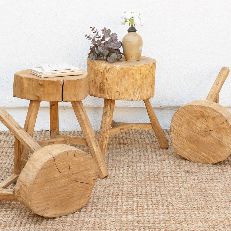 Tree Stump Side Table - Etsy