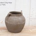 Rustic Modern Clay Vase Primitive Sandy Beige Clay Vase - Etsy