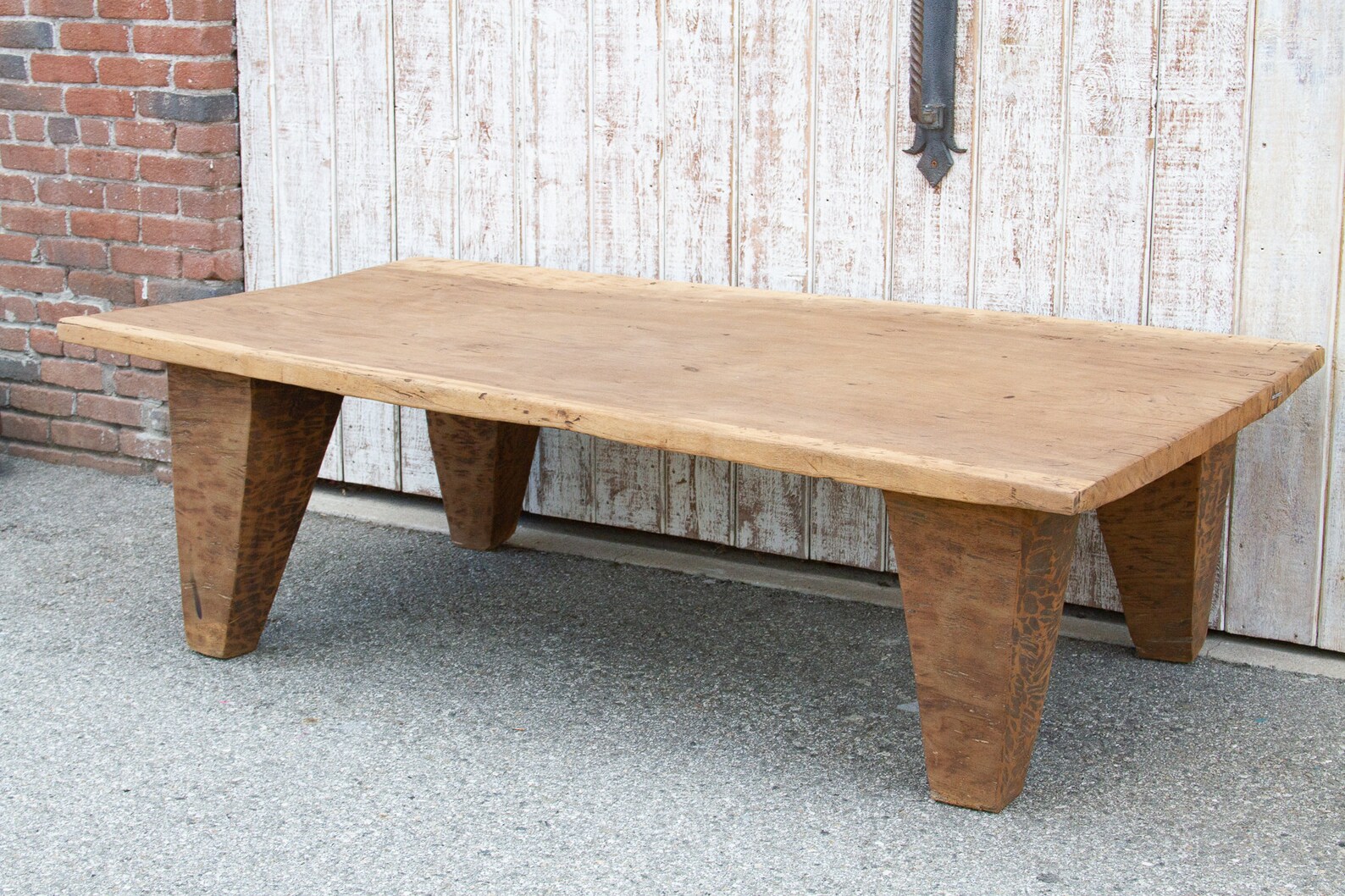 Antique Teak Log Coffee Table: Large Rustic Naga Daybed - Etsy