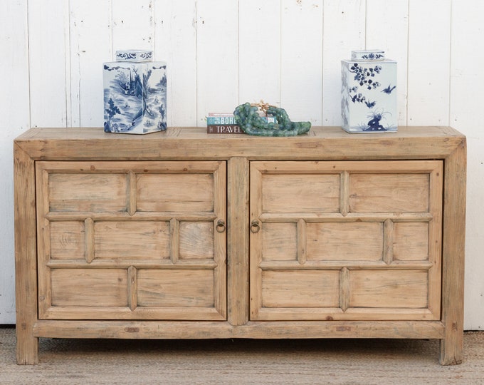 Reclaimed Rustic Asian Credenza, Rustic Asian Sideboard,reclaimed Elm ...