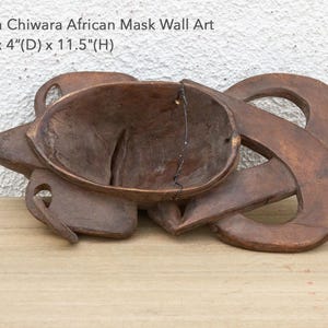 Avian Spirit African Painted Mask, Bamana Chiwara African Mask ...