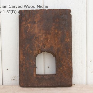 Rustic Antique Niche, Small Carved Wood Niche Window, Finely Carved ...