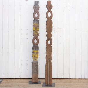 Pair of Antique African House Post,african Tribal Wooden Columns ...