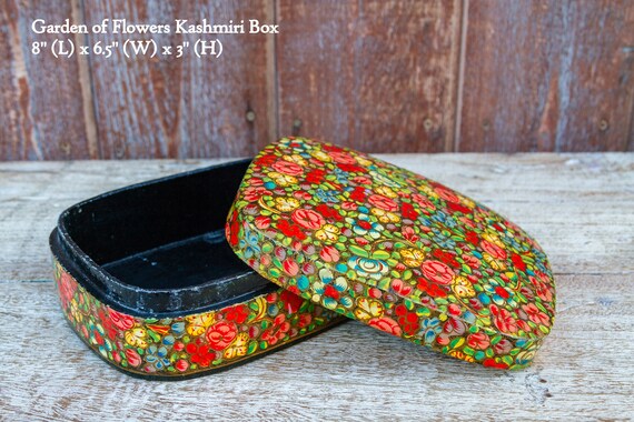 Hand Painted Kashmiri Box,hand painted box,Indian pai… - Gem