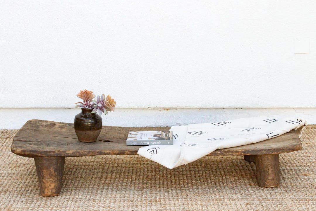 Single Plank Rustic African Bench, Antique Senufo Bench, Unique African ...