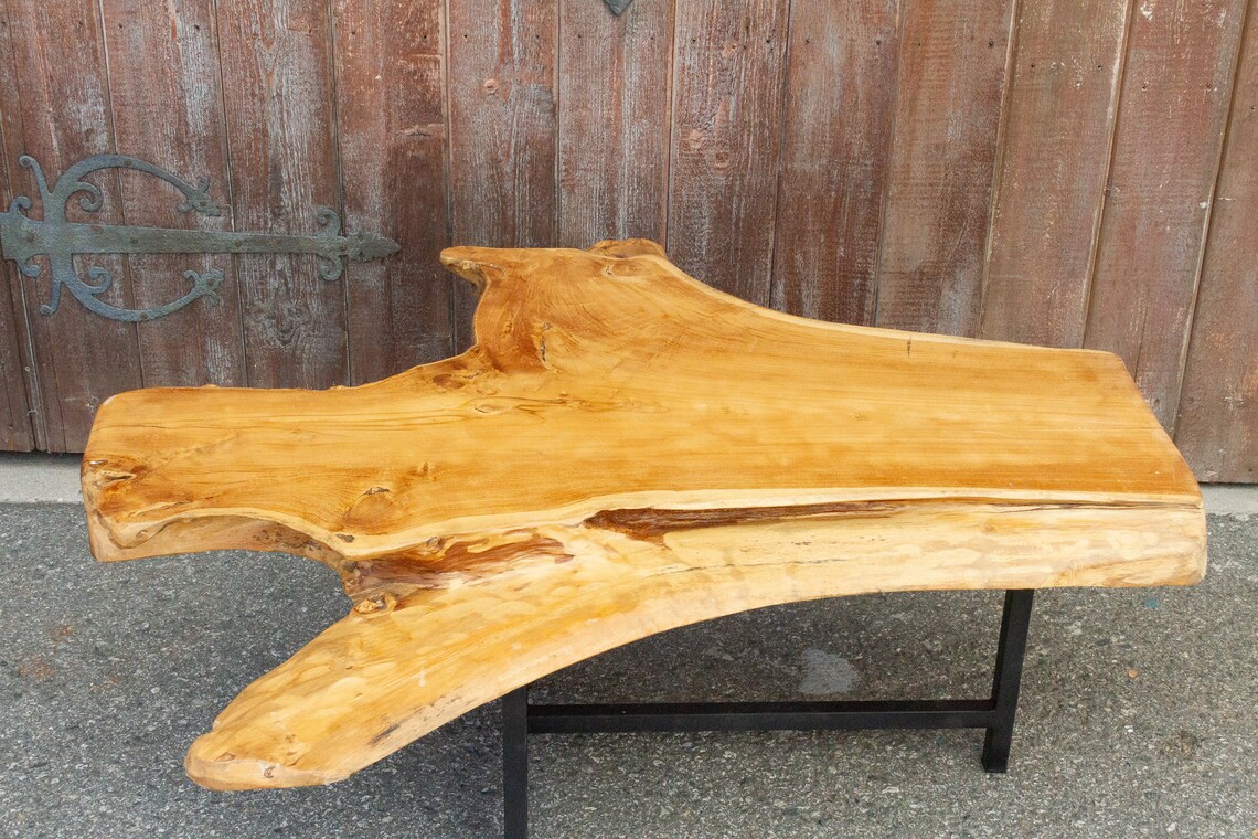 Live Edge Rustic Modern Coffee Tablenatural Wood Coffee | Etsy