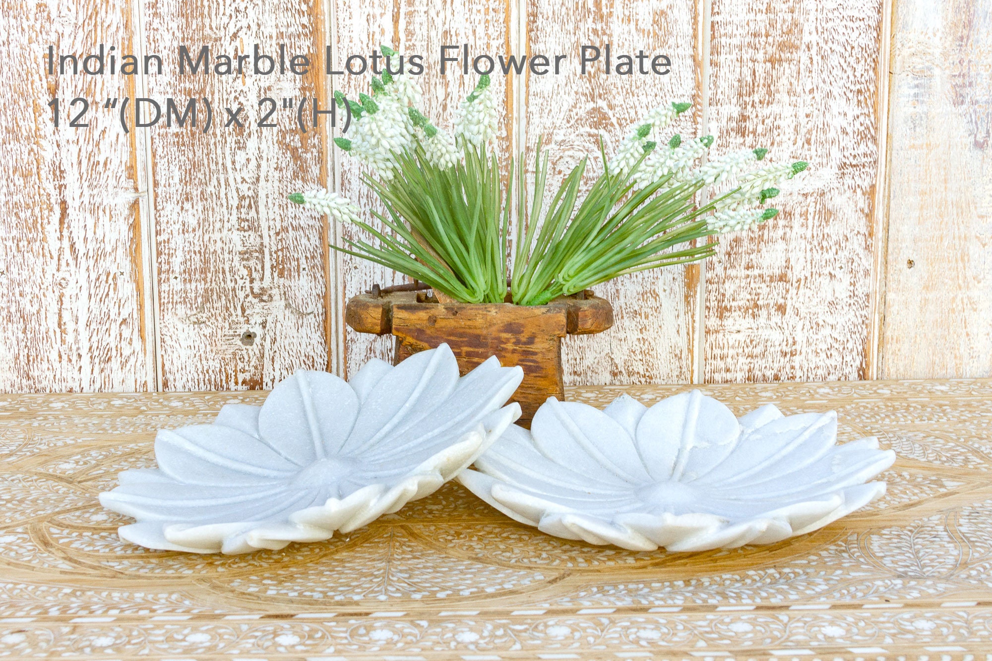 Marble Lotus Flower Plate Stone Indian Decorative Plate - Etsy