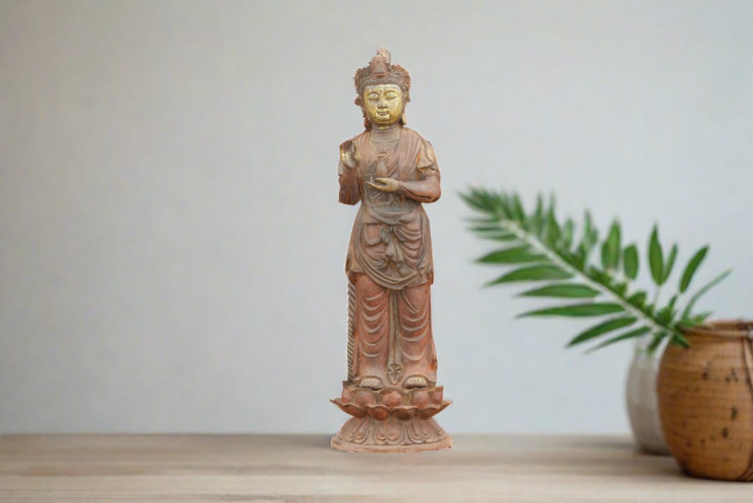 19th Century Chinese Metal Figure, Chinese Asian Statue, Antique ...