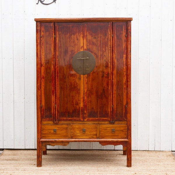 Antique Asian Armoire - Etsy