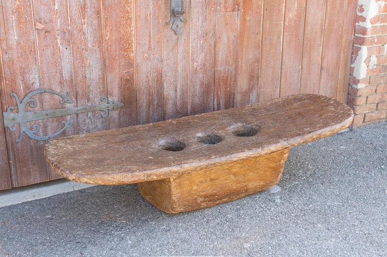 Primitive Naga Grinder Consoleantique Chunky Wood | Etsy