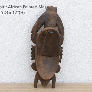 Avian Spirit African Painted Mask, Bamana Chiwara African Mask ...