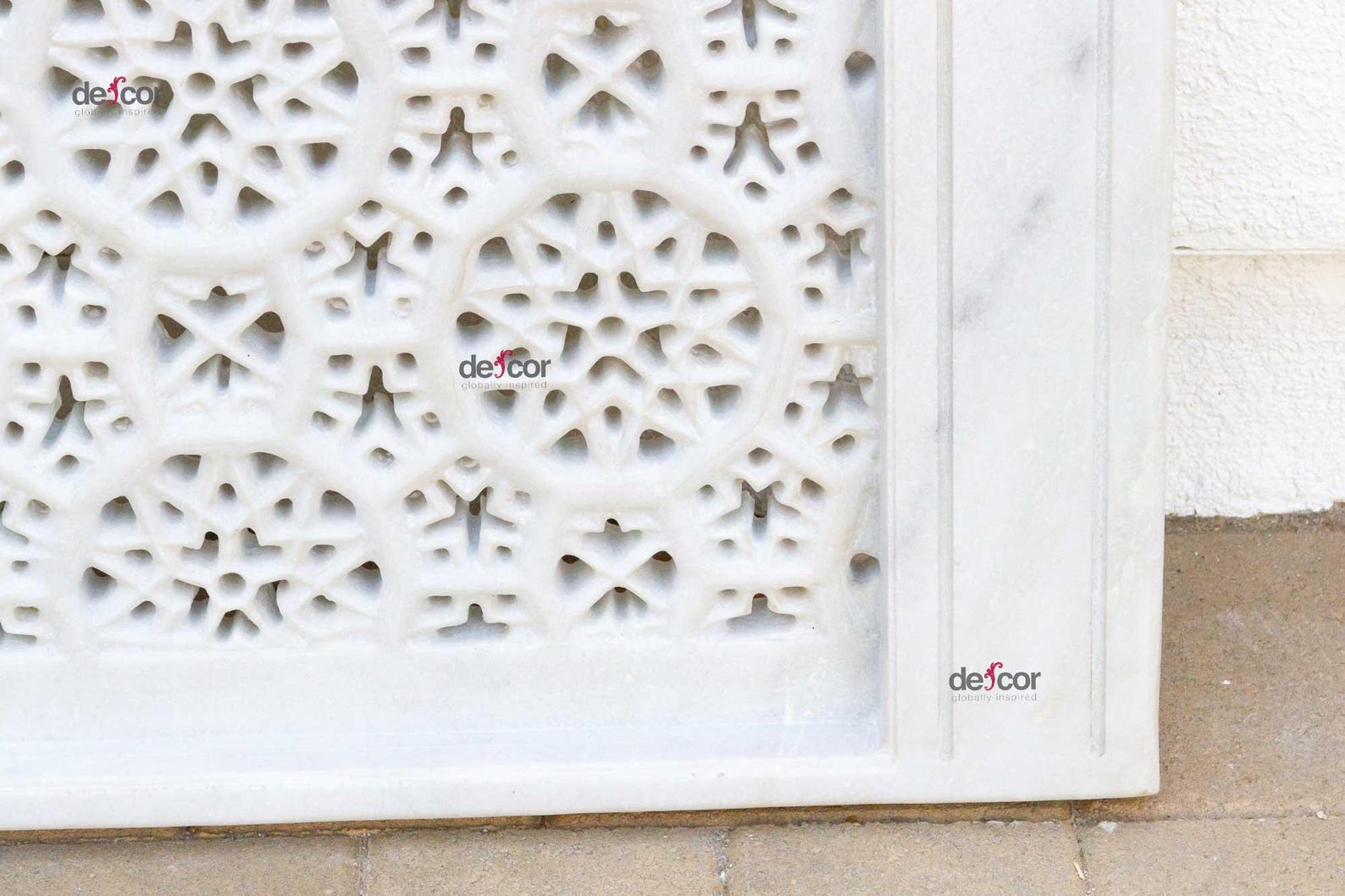 Set of 2 Hand-carved Marble Jali Windows: Taj Mahal Inspired Panels - Etsy