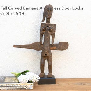 Antique Carved Wood Door Lock: African Tribal Art - Etsy