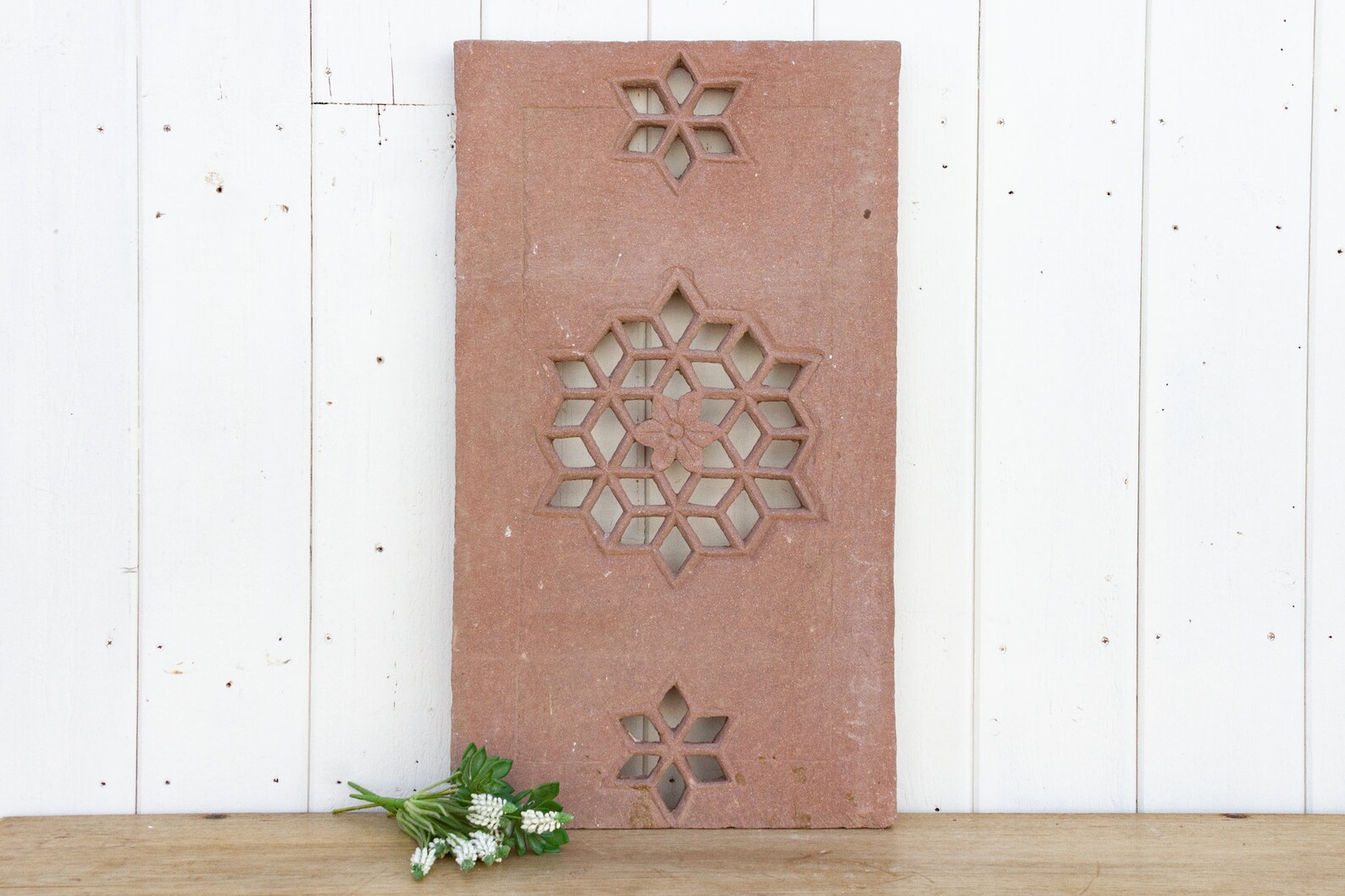 Lotus Medalion Sandstone Window Panel Antique Indian Jali - Etsy