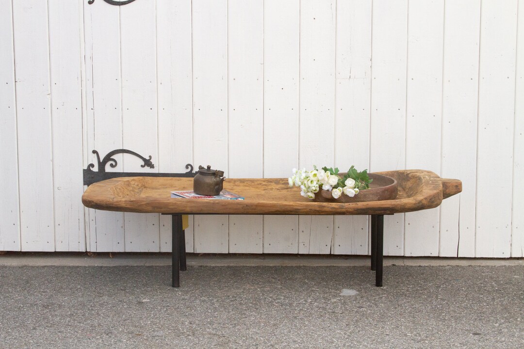 Antique Naga Wooden Trough Table, 50% Off! Free Shipping! Rustic ...