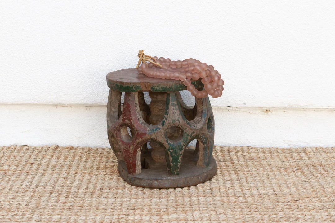 Antique West African Ceremonial Stool, Tribal Yoruba Stool, Cameroon ...