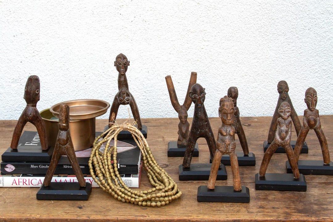 Vintage Carved Wood Slingshot: African Tribal Art Decor - Etsy