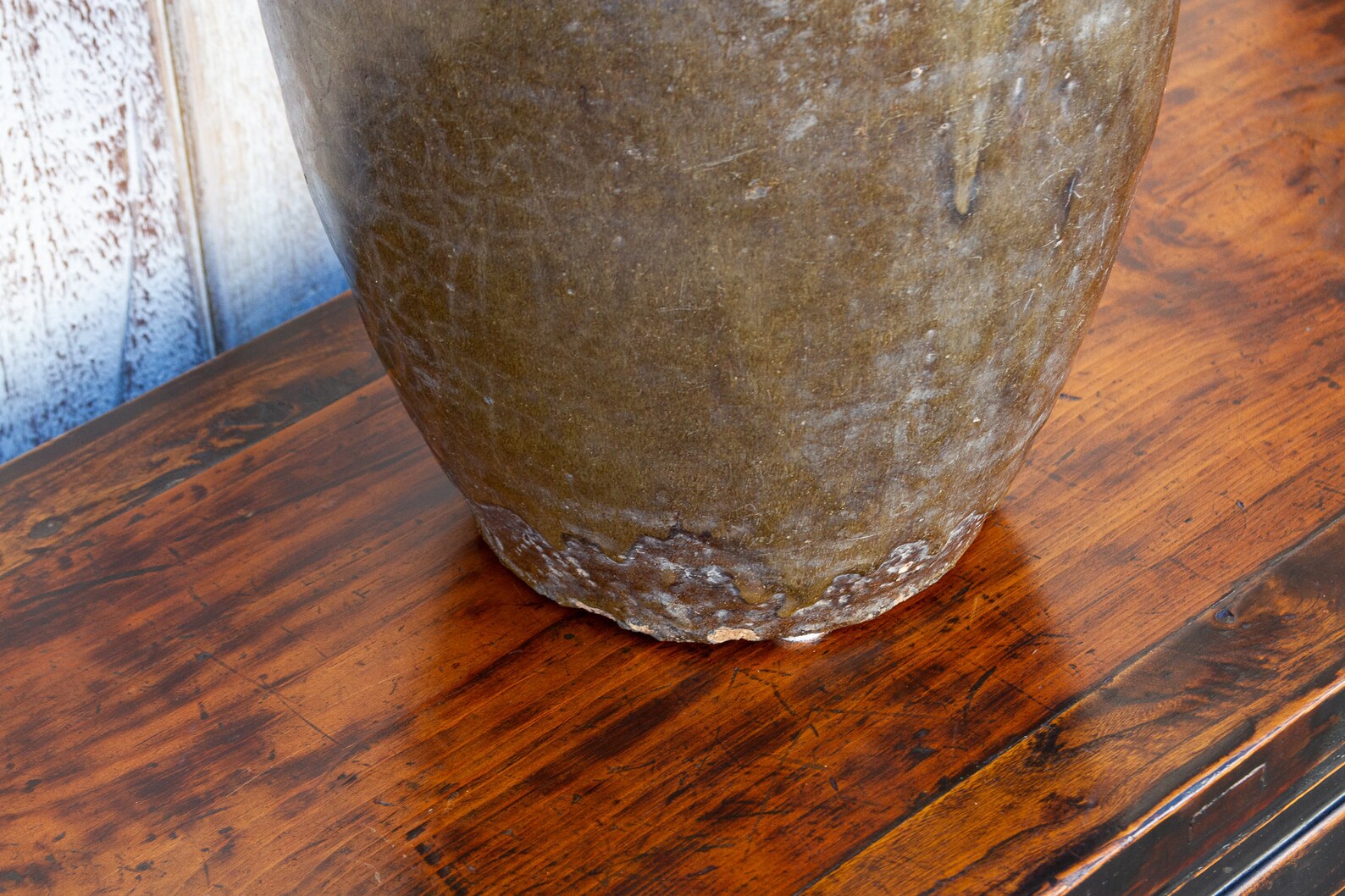 Antique Muddy Brown Glazed Vessel Antique Shipping Jar Large | Etsy