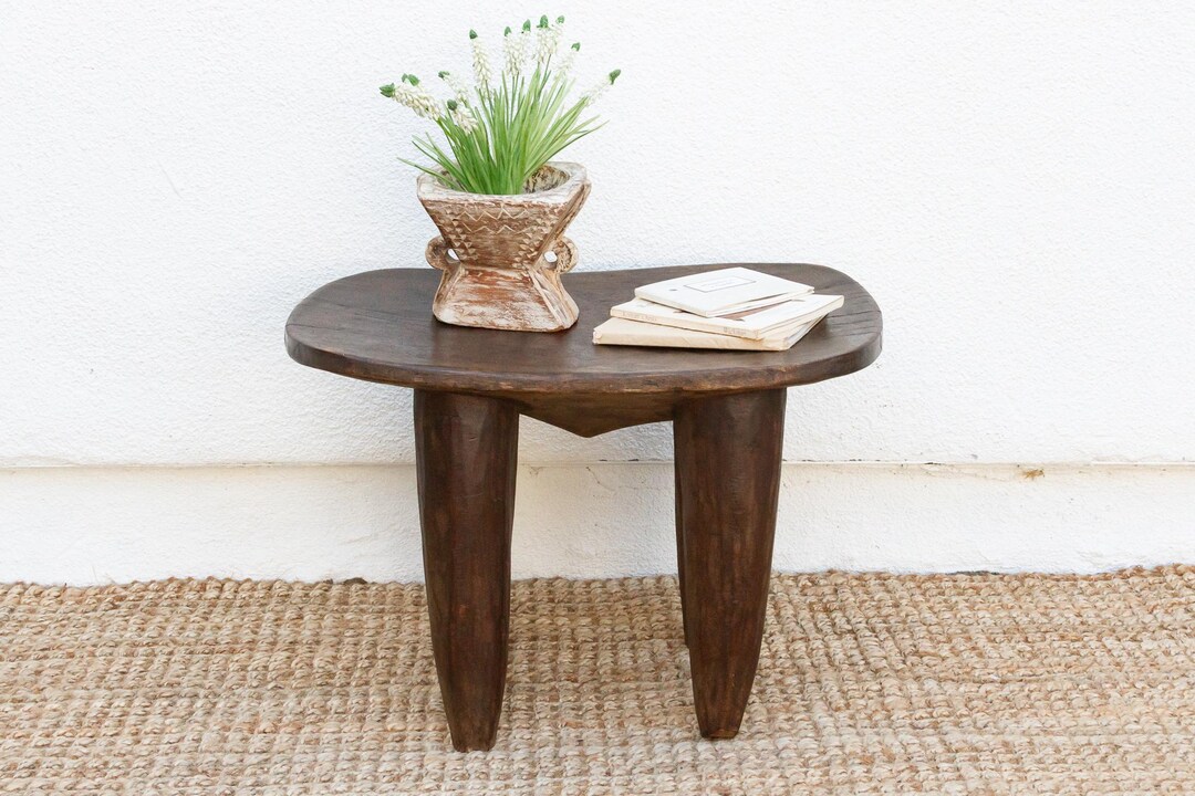 Large Farmhouse Style African Senufo Table, Tribal West African End ...
