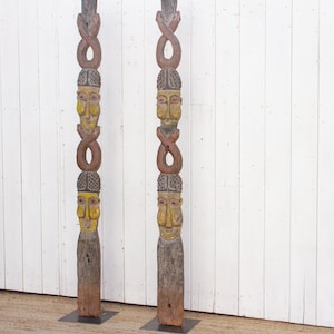 Pair of Antique African House Post,african Tribal Wooden Columns ...
