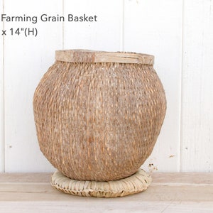 Antique Asian Vegetable Basket, Asian Woven Fruit Basket, Antique ...