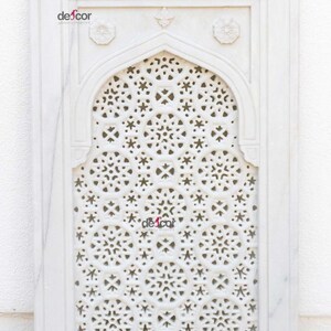 Set of 2 Hand-carved Marble Jali Windows: Taj Mahal Inspired Panels - Etsy