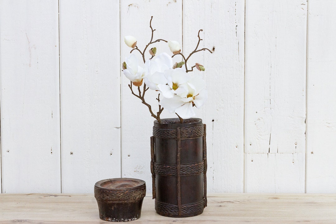 Antique Nepalese Bamboo Container: Ghee Pot Vessel - Etsy