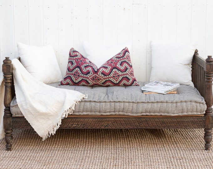 Espresso Brown Carved Indian Sofa Daybed, Free Shipping! Handcrafted ...
