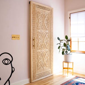 Hand-carved Reclaimed Teak Moorish Medallion Door, Carved Teak Entrance ...