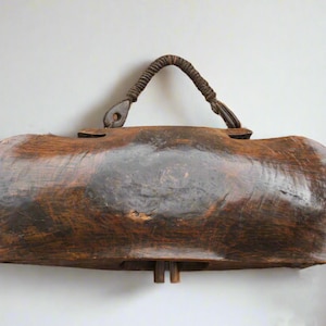 Antique African Tribal Ox Bell,wooden Cow Bell,antique Bell,hand Carved ...
