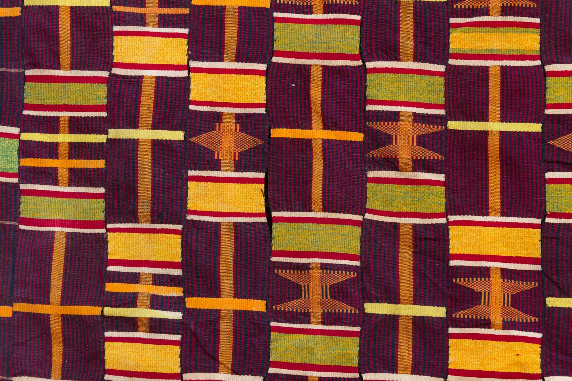 Vintage Asante Kente Cloth Tapestry: Handwoven Ghanaian Textile Art - Etsy