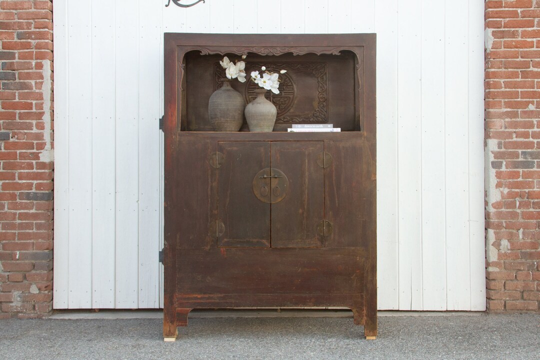 Antique Painted Chinese Tall Altar, Antique Chinese Armoire,chinese ...