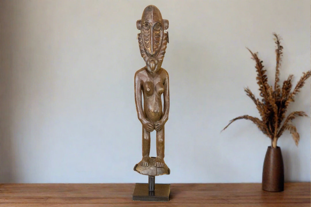 Antique African Tribal Wood Statue: Carved Ancestor Figurine - Etsy