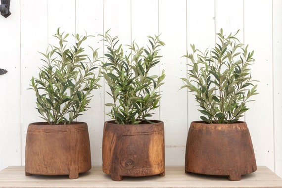 Vintage Textured Naga Rice Bowl Rustic Grains Bowl Wooden - Etsy