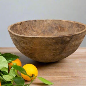 Primitive African Tuareg Bowl, Antique Wooden Tribal Fruit Bowl ...