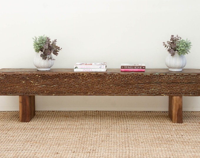 Barn Beam Bench Rustic Modern Bench Farmhouse Bench Entryway Bench - Etsy