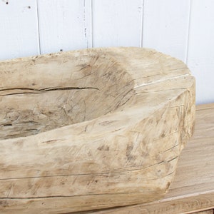 Massive Antique Bleached Wood Trough Planter, Wooden Trough, Tree Trunk ...