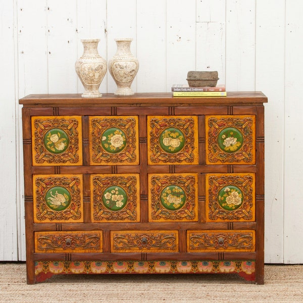 Asian Reclaimed Wood Cabinet - Etsy