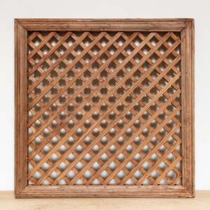 Sakura Farmhouse Asian Window Panel, Antique Asian Wood Lattice Window ...